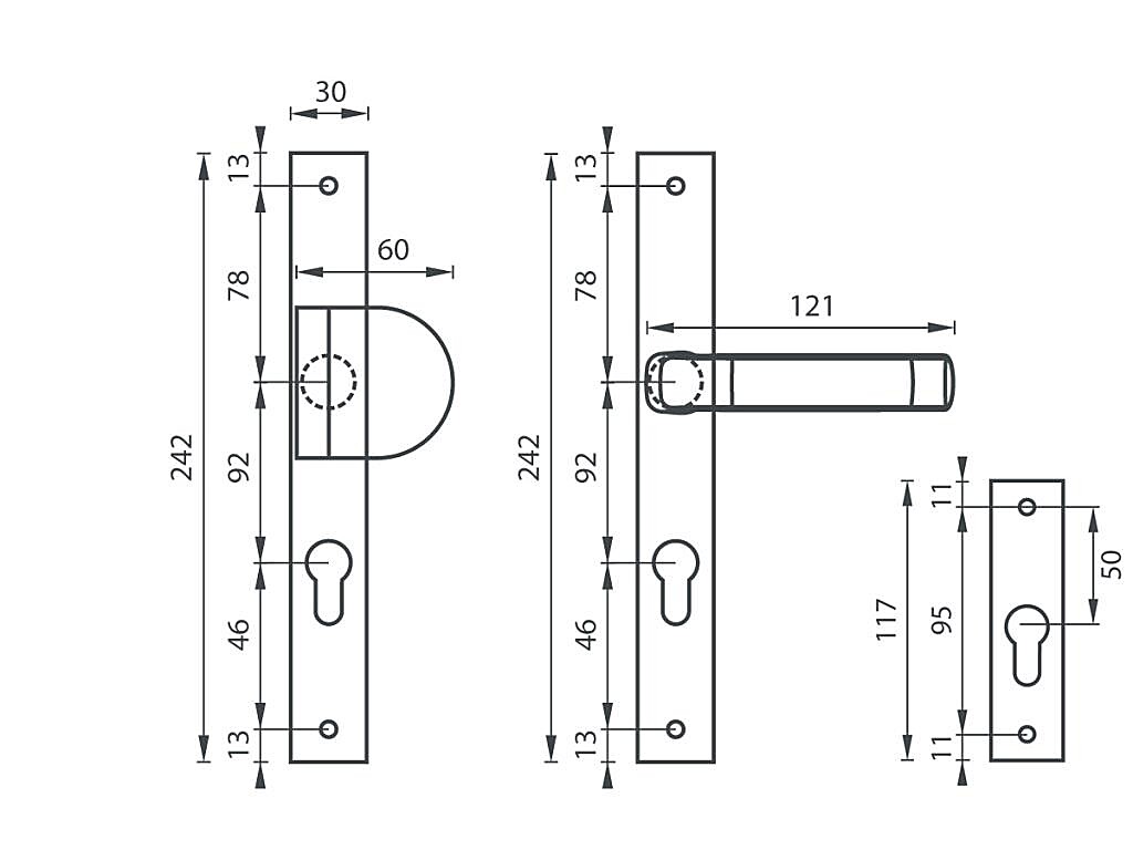 Spevnené kovanie MP AXA Slim (F4) | E-kovanie.sk